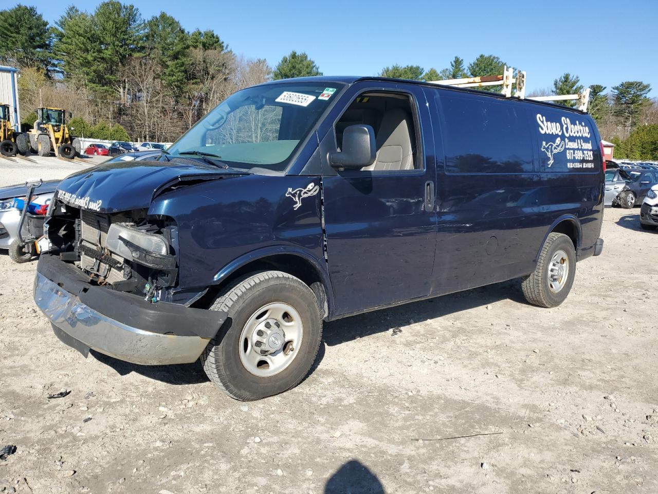 VIN: 1GCWGFCA6E1210844 | CHEVROLET EXPRESS 2014 G2 BLUE 4.8L 8 free car ...