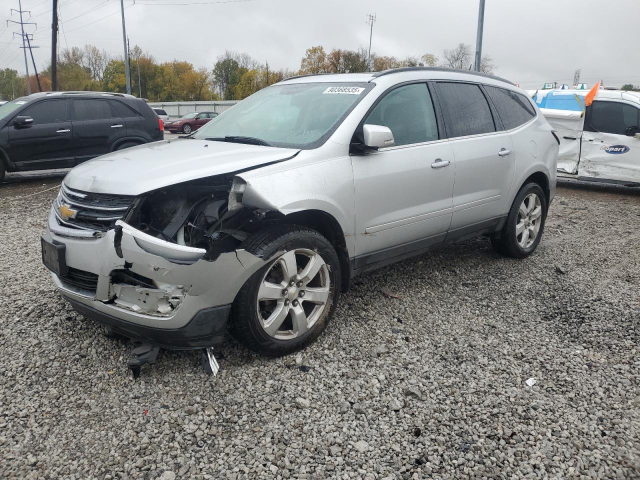 VIN: 1GNKRGKD3HJ158627 | CHEVROLET TRAVERSE 2017 L SILVER 3.6L 6 free ...