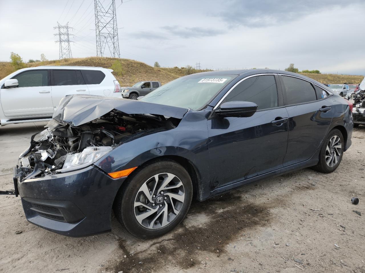 VIN: 19XFC2F75JE040536 | HONDA CIVIC 2018 BLUE 2.0L 4 free car history ...